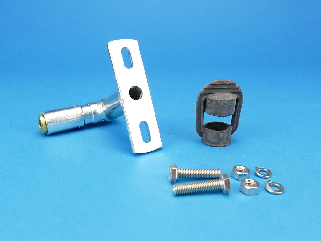 Aufsteckrohr Winkel 90°, lang, 80 mm, 46,15