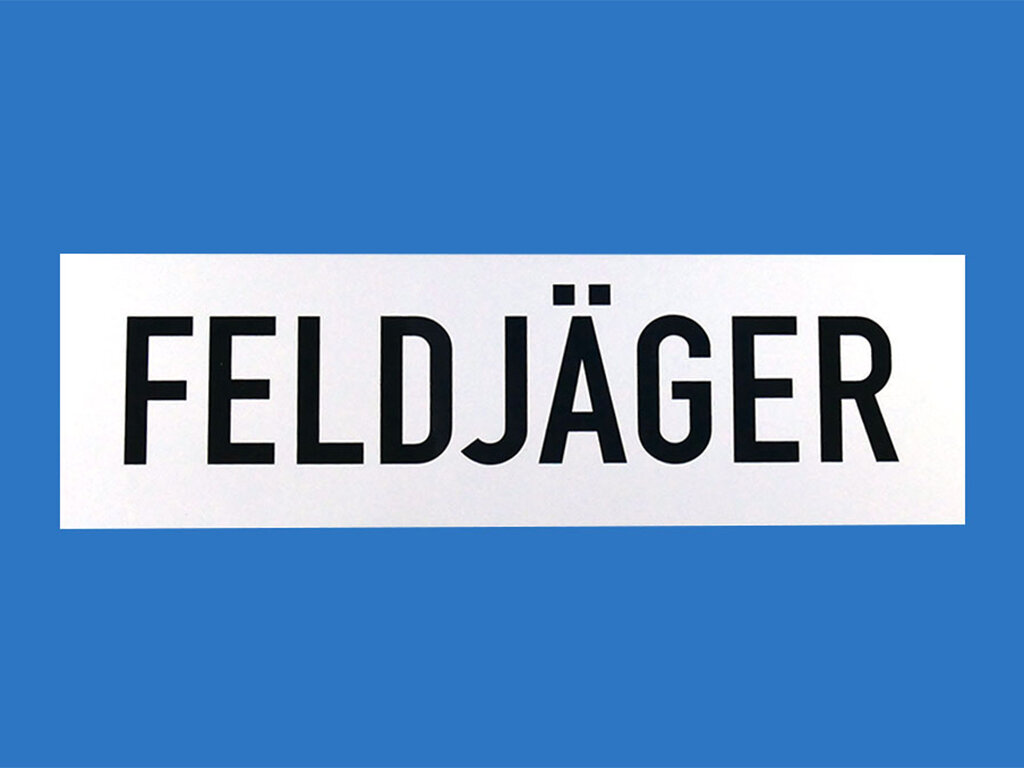 Aufkleber FELDJÄGER, 8,33